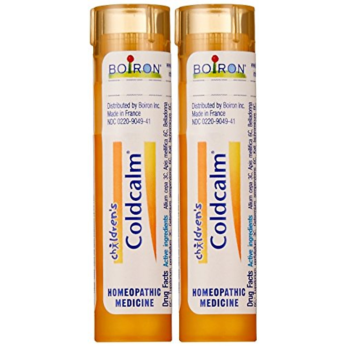 Boiron ColdCalm Kids Pellets for Relief of Common Cold Symptoms Such as Sneezing, Runny Nose, Sore Throat, and Nasal Congestion - 2 Count (160 Pellets)