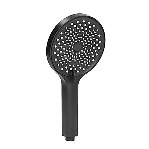 Handheld Shower Head, Colorfast Wearproof Lightweight High Pressure Showerhead for Bathtub (Black)