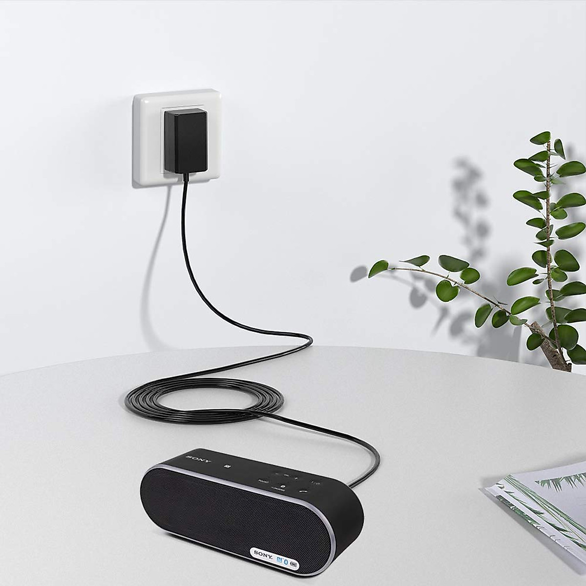 SoulBay 5V Charger for Sony SRS-XB30 SRS-XB41 SRS-BTS50 AC-E05030 Portable Bluetooth Speaker DC in 5V 3A AC-E0530T Replacement AC/DC Adapter Cord, UL Listed