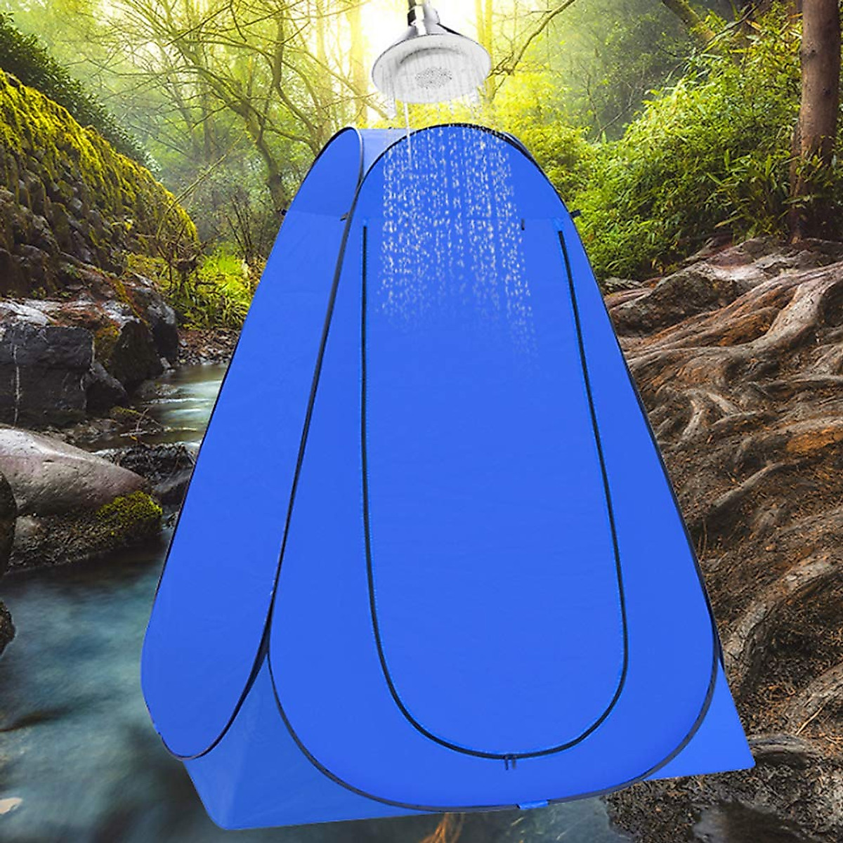 YZKJ Outdoor Privacy Tent for Camping,Changing Tent Portable, Privacy Tent for Toilet,Changing Room Tent Pop Up,Camouflage Outdoor Shower Tents(47 * 47 * 74.8")