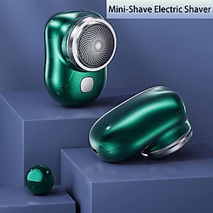 Mini-Shave Portable Electric Shaver, 2023 New Upgrade Mini Electric Razor Shavers for Men, Rechargeable Shaver Easy One-Button Use Suitable for Home,Car Travel,Father's Day,Mother's Day Gift