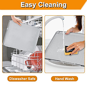 WARDFYT Air Fry Basket Replacement Compatible with Ninja Foodi Smart XL Pro Air Fry Oven, Replacement Mesh Basket for Ninja Foodie 10-in-1 Air Fryer, DT251 DT200 DT201 DT255CO DZ201C, Steel, Silver