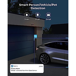REOLINK CX410 2K PoE Security Camera Outdoor with F1.0 Aperture, True Color Night Vision, 1/1.8" Image Sensor, Adjustable Warm Light, Human/Vehicle/Pet Detection, Built-in Siren, 2-Way Talk
