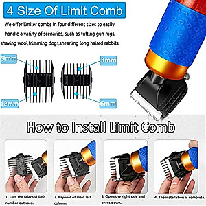 Carpet Trimmer, Rug Carver Electric Speed Adjustable Rug Tufting Carver Clippers Electric Shears Carpet Carving Tool for Handmade Rug Clean and Tufted Carpet Rug, Low Noise, 200W