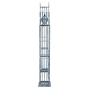 Safavieh PAT5012C Outdoor Collection Beatrix Victorian Antique Arbor, Mossy Blue
