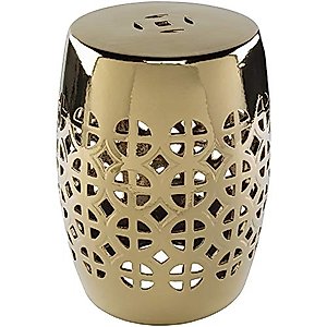 Artistic Weavers Stanton Garden Stool, Gold