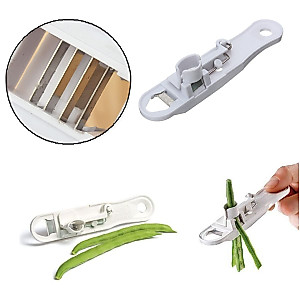 French Cut Green Beans String Bean Slicer - French Style Green Runner Bean Vegetable Slicer Cutter Remover Peeler - French Cut Green Bean Cutter