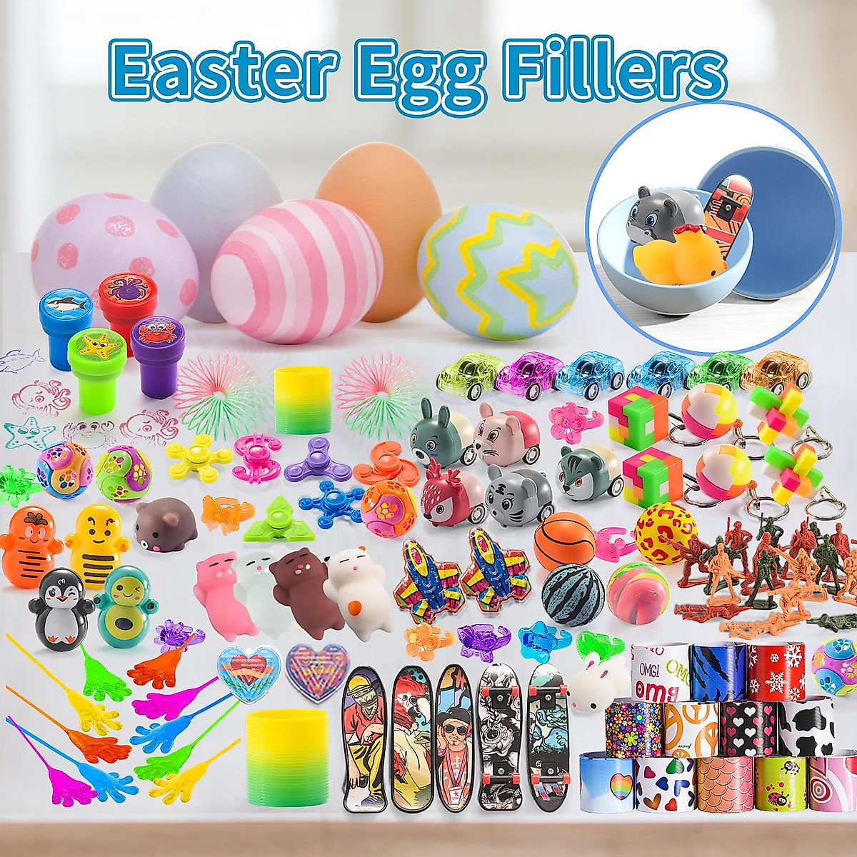 160 Pcs Party Favor Goodie Bags Stuffers for Kids, Prize Box Toys for Kids Classroom, Treasure Chest for Kids Prizes, Little Bulk Toys for Pinata Stuffers, Birthday Gift Fillers for Kids 4-8 8-12 3-5