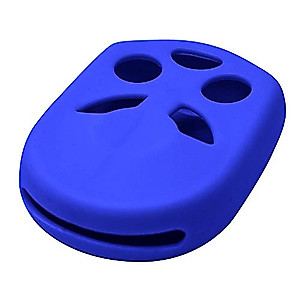 Keyless2Go Replacement for Silicone Cover Protective Case for 4 Button Remote Keys CWTWB1U722 OUCD6000022 (1 Pack) - Blue