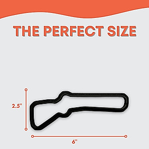 Shotgun Cookie Cutter with Easy to Push Design (5 inch)