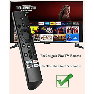 NS-RCFNA-19 NSRCFNA19 Voice Remote Control Replacement for Insignia Fire TV Edition Televisions NS-32DF310NA19 NS-39DF510NA19 NS-50DF710NA19 NS-55DF710NA19 NS-24DF310NA19 NS-43DF710NA19