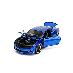 Big Time Muscle 1:24 2010 Chevy Camaro Die-Cast Car, Toys for Kids and Adults(Candy Blue)
