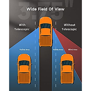 YISHUEE Tow Mirrors fit for 2014-2018 for Chevy for GMC 1500 2015-2019 for Chevy for GMC 2500 HD 3500 HD Side Mirror with Power Heated Lens with LED Light Turn Signal Light Black Carbon Fibre 1 Pair