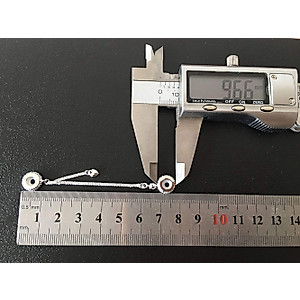 Heart Safety Chain Charm 925 Sterling Silver Beads fit Pandora Charms Bracelet & Necklace (White Safety chain)