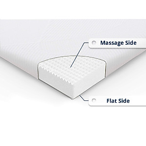Home Sweet Home 3 Inch Memory Foam Mattress Topper Pressure-Relieving Bed Topper with Hypoallergenic Removable Bamboo Quilted Encasement for Easy Washing (Queen)