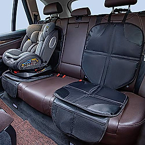 Innokids Car Seat Protector for Child Car Seat, Waterproof Seat Protector with Thick Padding Protects Automotive Vehicle Leather or Cloth Upholstery (1 Pack)