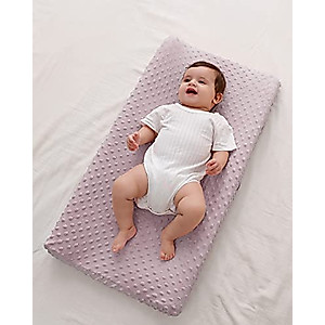 Changing Pad Cover, Soft Minky Dots Changing Table Sheets for Baby Boy and Girl, Diaper Changing Table Cover Fit 32"/34'' x 16" Pad (Sepia Rose)