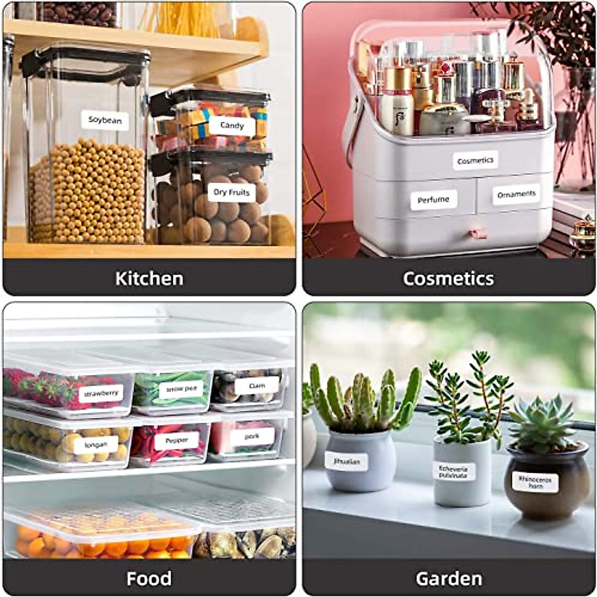 NIIMBOT D11 Label Tape (480 Pieces) Adapted Label Print Paper,Office Labeling Tape Replacement (White,0.47 x 1.57 Inch)