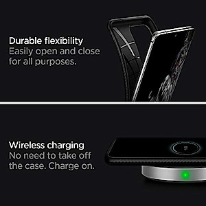 Spigen Liquid Air Armor Designed for Samsung Galaxy S20 Ultra Case/Galaxy S20 Ultra 5G Case (2020) - Matte Black