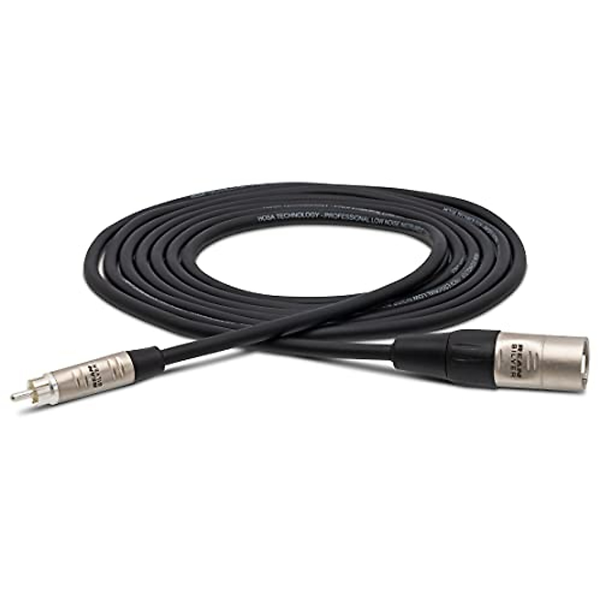 Hosa HRX-020 REAN RCA to XLR3M Pro Unbalanced Interconnect Cable, 20 feet