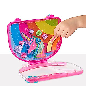 Barbie Purse Perfect Makeup Case, 9-piece Kids Pretend Play Makeup Set, Kids Toys for Ages 5 Up, Gifts and Presents by Just Play