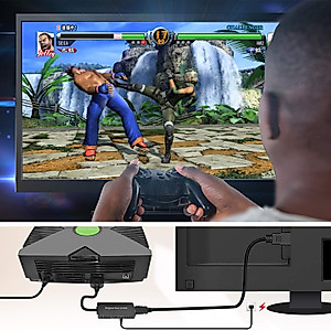 HD Link Cable for Original Xbox Original Xbox HDMI Converter Automatically Detects and Converts YPbPr Component Signal to 480i/720p Output（100% Improved Picture Quality）