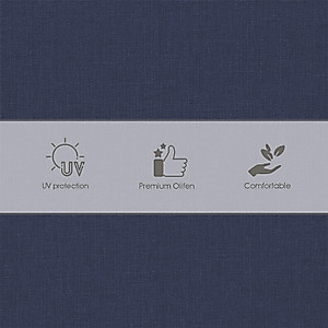 BPS Patio Chair Cushion Set of 2 - High-Back Adirondack Patio Cushions with Ties, 52''x20''x2.75'', Olifen Fabric Slipcover for Indoor and Outdoor Furniture