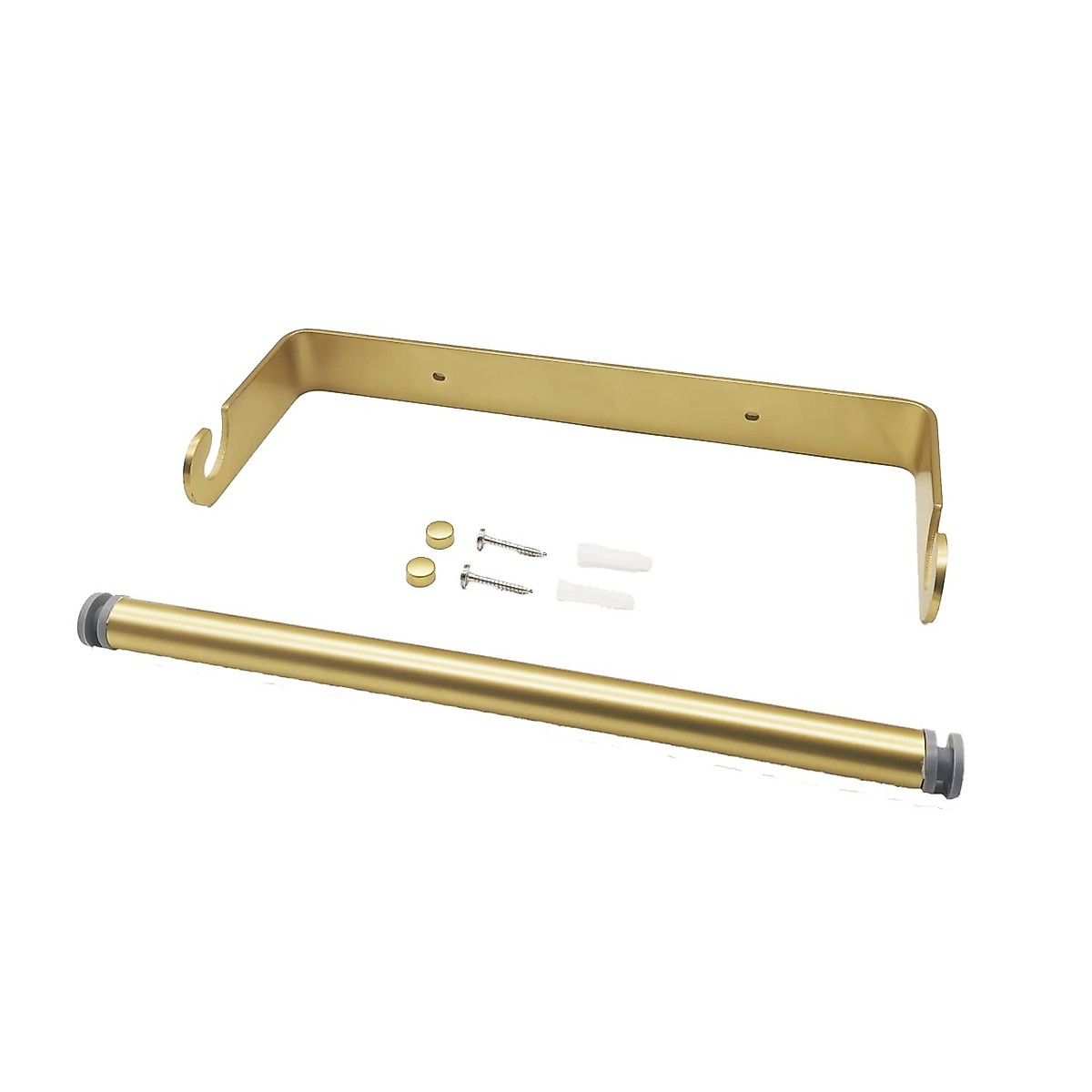 TeenGo Paper Towel Holder Under Cabinet, Self Adhesive & Wall Mount Paper Towel Holder No Drilling Adhesives Paper Towel Holder for Kitchen(Golden)