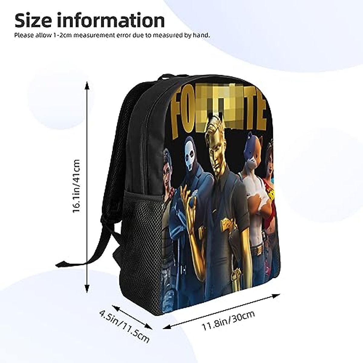 Abrazar 3D Full Frame Cartoon Anime Printing Men's Backpack|School Bag School Essentials|Travel Backpack 04