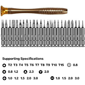25 in 1 Mini Screwdriver Set Hand Tool Repair Kit Portable Multi-Function Screwdriver for Eyeglasses Laptop Watch NEW