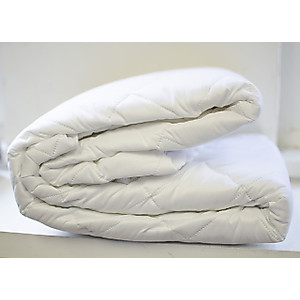 Linen Store Ultra Soft Hypoallergenic Microfiber Mattress Topper Cover Pad, Diamond Quilted Design, King - 78"x80"x12"