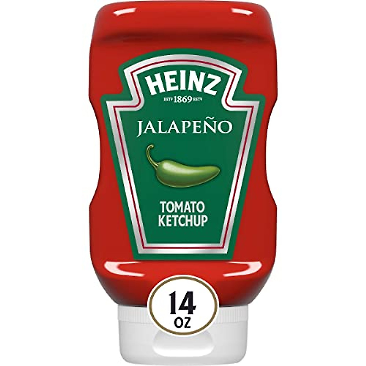 Heinz Jalapeno Tomato Ketchup Blended with Jalapeno (14 oz Bottle)