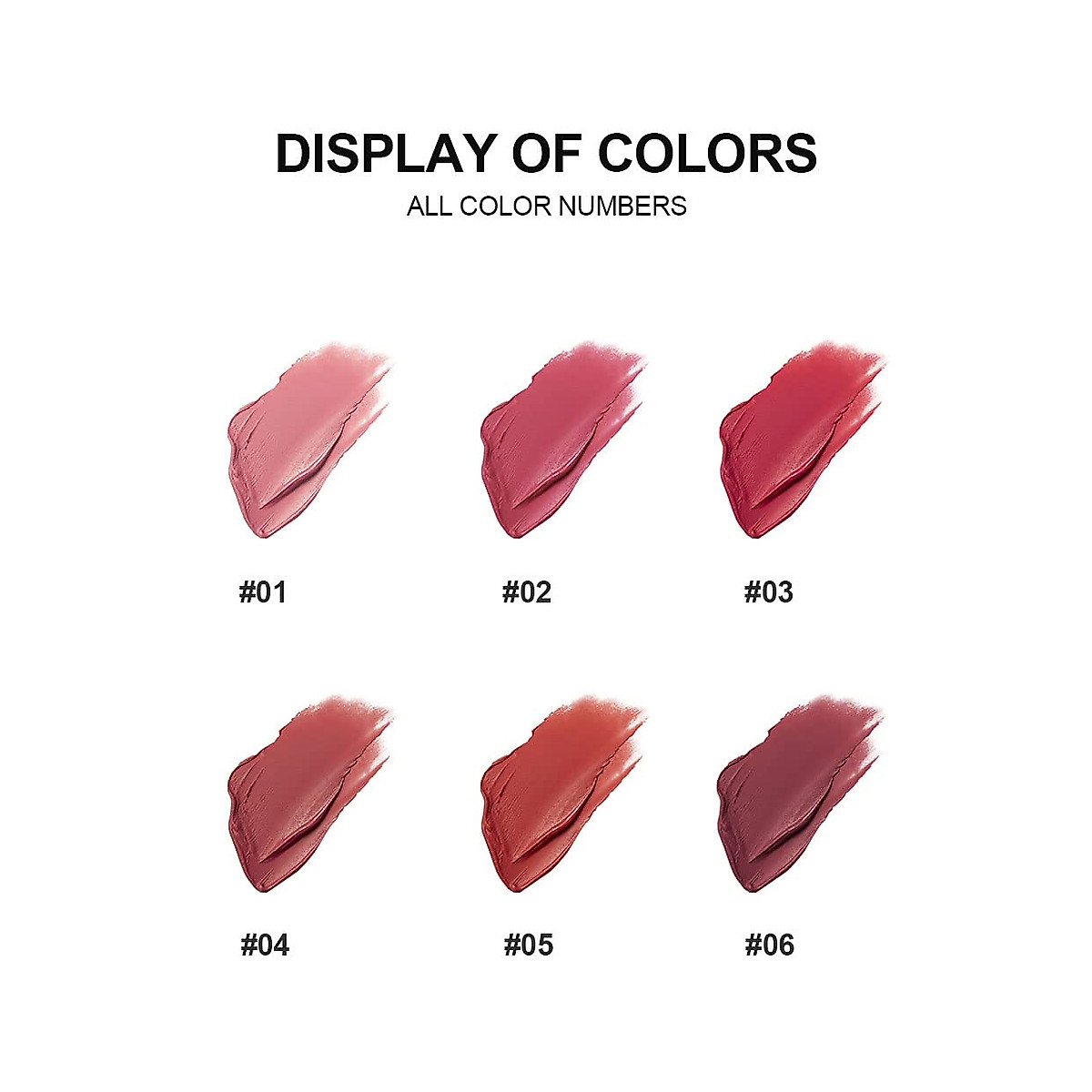 BANGFENG 6 Colors Matte Lipstick Set New Upgraded Formula Nude Moisturizer Smooth Lipstick Long Lasting Not Dry or Cracked Lipstick Makeup Gift Set