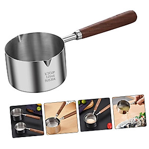 FUNOMOCYA Reusable Small Sauce Boil Container with Handle Random Pattern Kitchen Saucepan for Cooking and Sauces Ideal for Boiling and Heating
