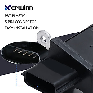 KERWINN Mass Air Flow Sensor MAF 22680-7S000 AF10141 Compatible for Nissan 07-13 Sentra, 03-15 Murano, 05-15 Xterra, 03-09 350Z, 09-15 370Z, Infiniti 05-08 G35, 08-13 G37, Suzuki