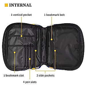 chaqlin Asethetic Bible Cover with Bookmark Belt Bible Book Case Camo Pattern Bible Holder Personalized Bible Protector Small