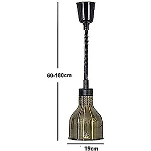 Heat Lamp Food Warmer, Pendant Light Food Heating Lamp, Retractable Food Heating Lamp High Power Commercial Hotel Kitchen Equipment Restaurant Supplies, 250W