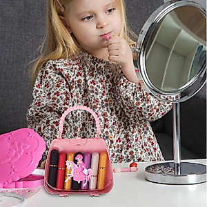 Plastic Storage Containers,8 Pack Pink Clear Handbags - Beads, Jewelry, Crafts Organizer - Small Plastic Storage Box, Beads Storage Containers, Clear Plastic Box for Small Items (Pink Handbags)