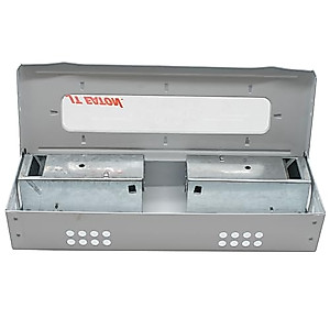 JT Eaton 423CL-WH Little Pete Slim Multi Catch Mouse Trap with Clear Lid and White Powder Coat, No Bait Needed, Pack of 12