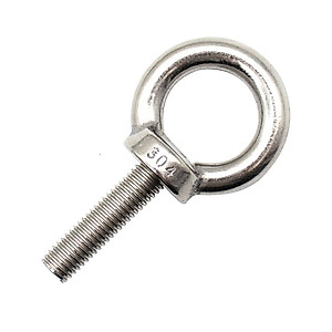 Eowpower 5 Pieces Stainless Steel M10 x 35 mm Ring Eye Bolts