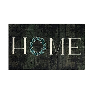 Mohawk Home Christmas Home Wreath Holiday Mat Set: 1' 6" x 2' 6", 2' x 3' 4", 2' 6" x 4' 2" Rug - Perfect for Kitchen, Entryway, Laundry Room