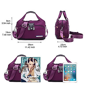 Do-It-All Crossbody Bag, 2023 New Women Waterproof Anti Theft Multi-pocket Oxford Cloth Crossbody Shoulder Bag Handbag Purse. 29 * 28 * 12cm
