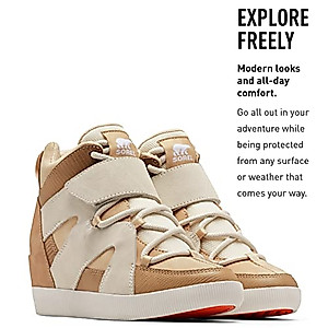 Sorel Women's Out 'N About Sport Wedge Boot - Nova Sand, Canoe - Size 10