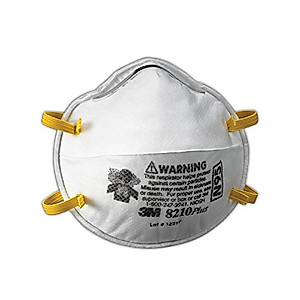 3M 50051131529248 8210P N95 Disposable Particulate Respirator with Comfort Straps, 20/Dispenser (Pack of 20)