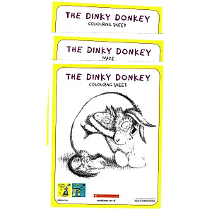 Wonky Donkey Gift Set with 3 Stories by Craig Smith and Ms. Katz Cowley (The Wonky Donkey, The Dinky Donkey, and The Grinny Granny Donkey) with Donkey Stuffed Animal Baby Plush Toy and Activity Pages