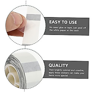 TEHAUX 2 Sets Label Gift Stickers Present Tags Sticker Barcode Gift Tags Stickers Gift Tag Sticker Adhesive Gift Tags Candy Stickers Price Tags D11 Cable Office Supplies Paper