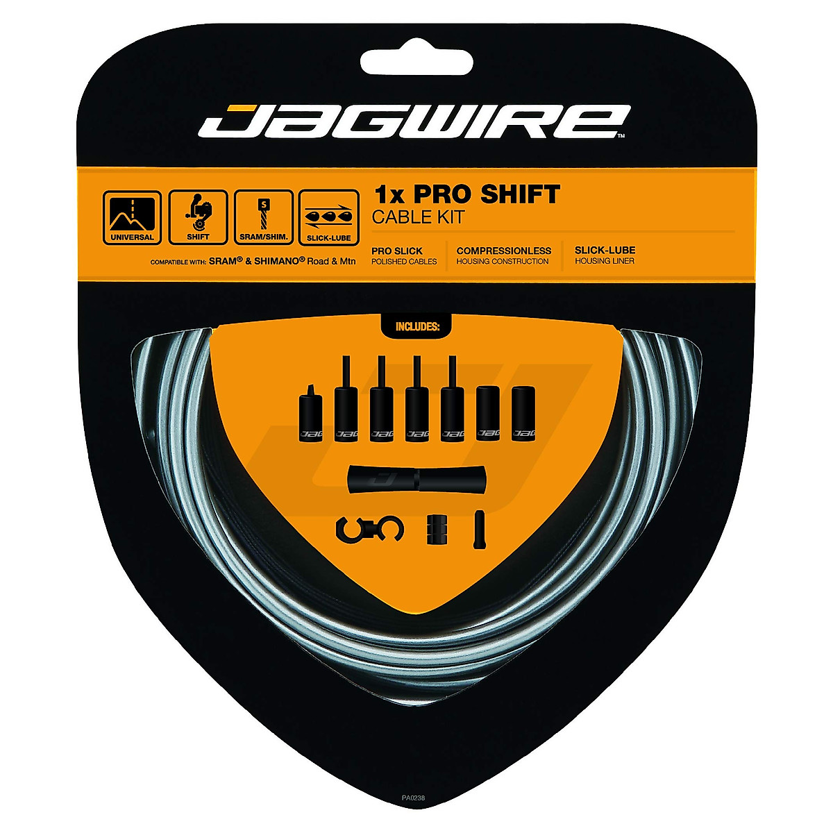 Jagwire Pro Unisex Adult Cables and Sheaths, Grey, One Size