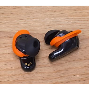 ALXCD Earhooks Compatible with Bose QuietComfort Earbuds II 2022 New, 5 Pairs M Size Soft Silicone Ear Hooks EarFin, Compatible with Bose QuietComfort Earbuds ii 2022, Black/White/Red/Orange/Geen