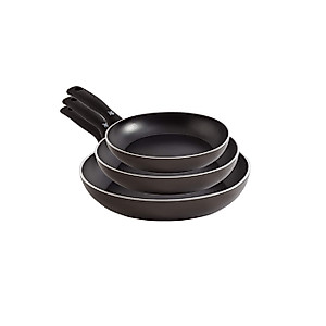 WMF Permadur Element Set of 3 Stainless Steel Frying Pans 20, 24 and 28 cm with Non-Stick for All Hobs Including Induction, Cast Aluminium