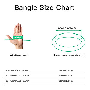 NAHARO Natural Bangle Bracelet for Women,Retro Chinese Style Good luck Bangle for Women with Gift Box(Check the size)